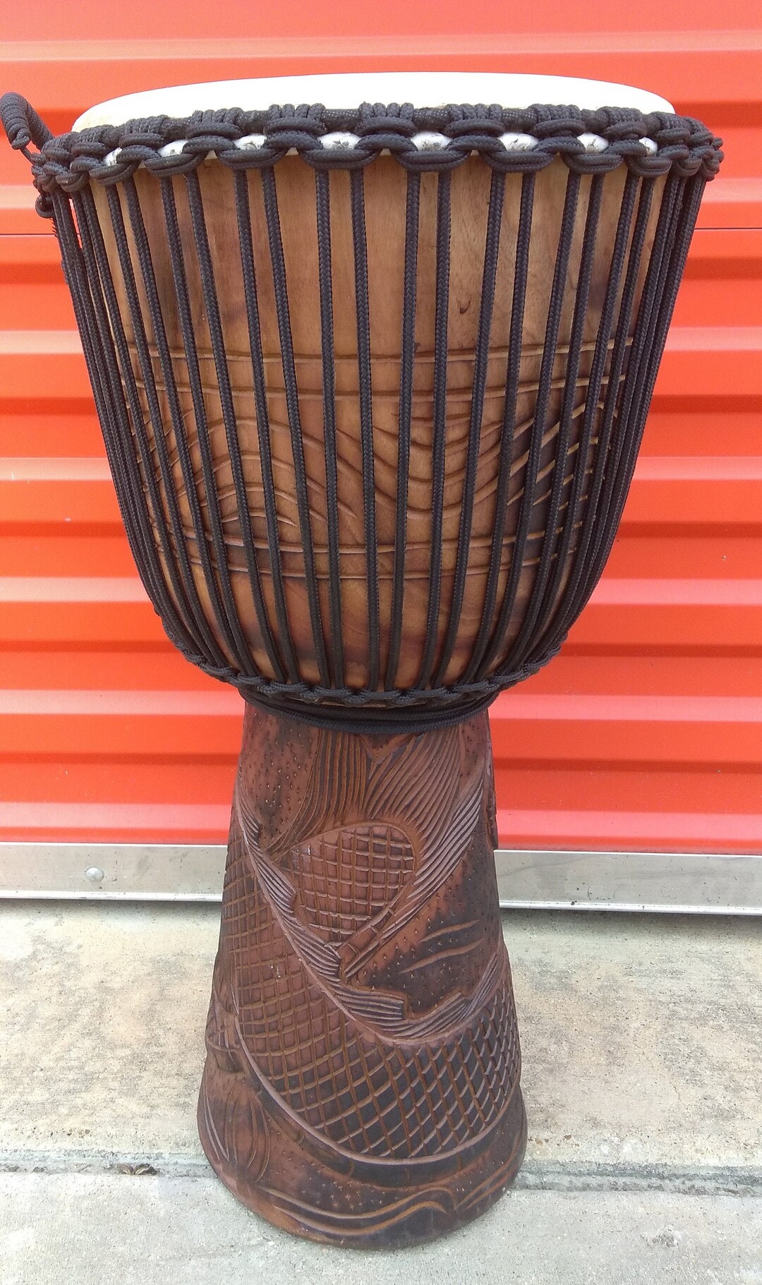 Dragon - Extra Large Handmade 26" Tall Deep Carved Djembe Hand Drum ...