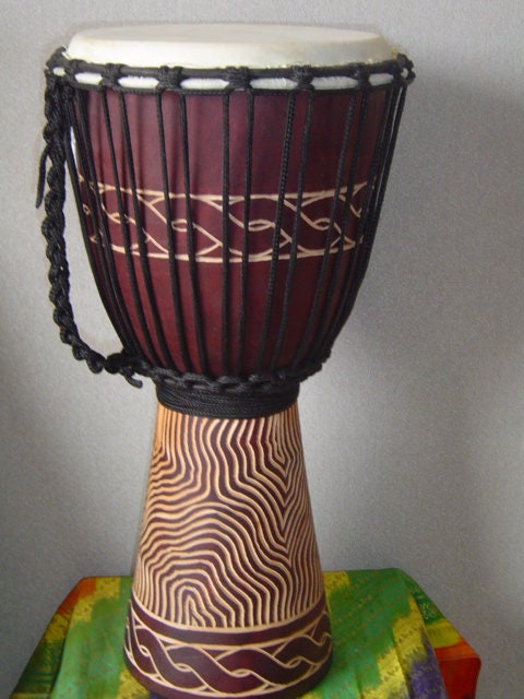 Handmade 20 Tall Deep Carved Djembe Bongo Drum M6 FREE | Etsy