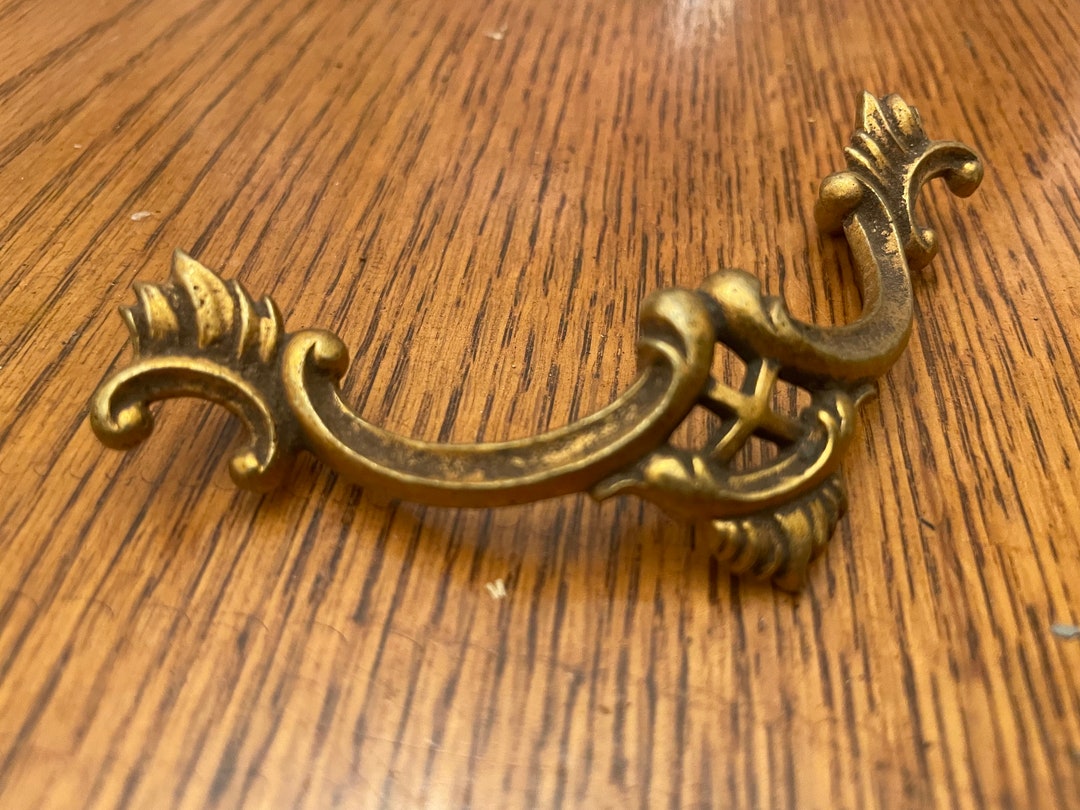 Vintage Keeler Brass Drawer Handles Brass Drawer Pulls - Etsy