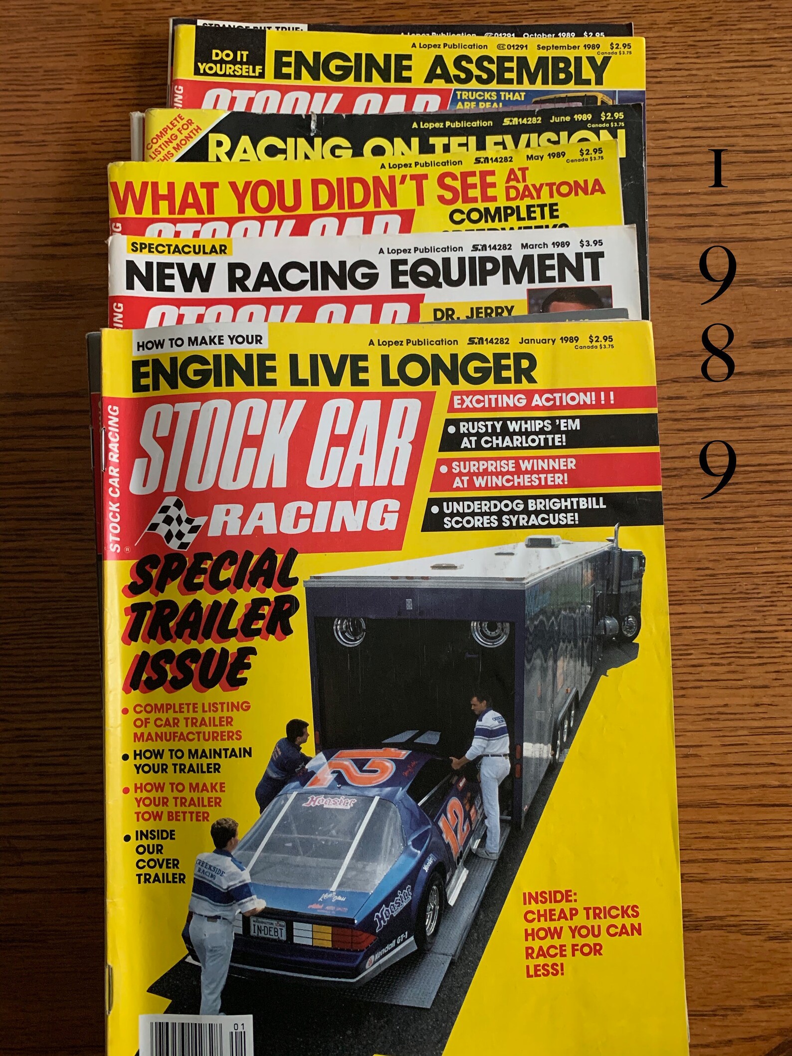 1989 Stock Car Racing Magazines Vintage Nascar racing | Etsy