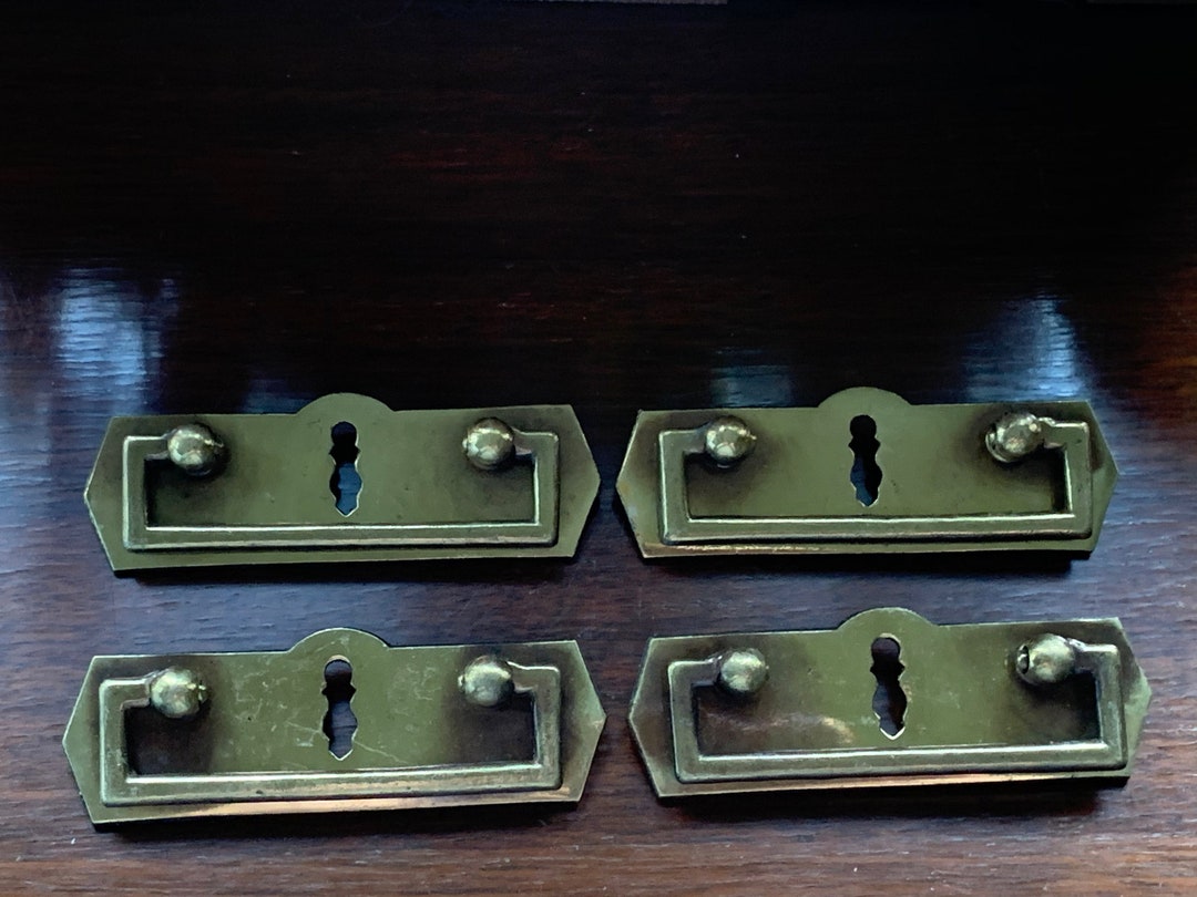 Vintage Keyhole Drawer Pull, Keeler Brass, Brass Drawer Handle, Keller ...