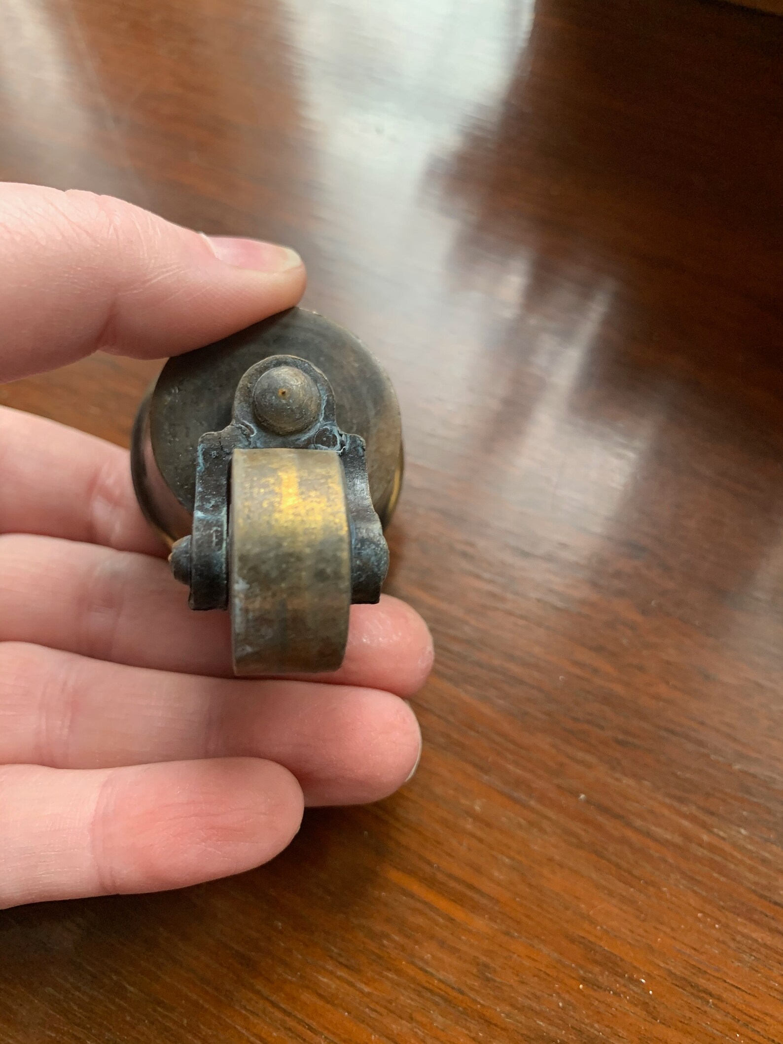 Vintage Brass Caster Vintage Brass Round Cup Caster Brass - Etsy