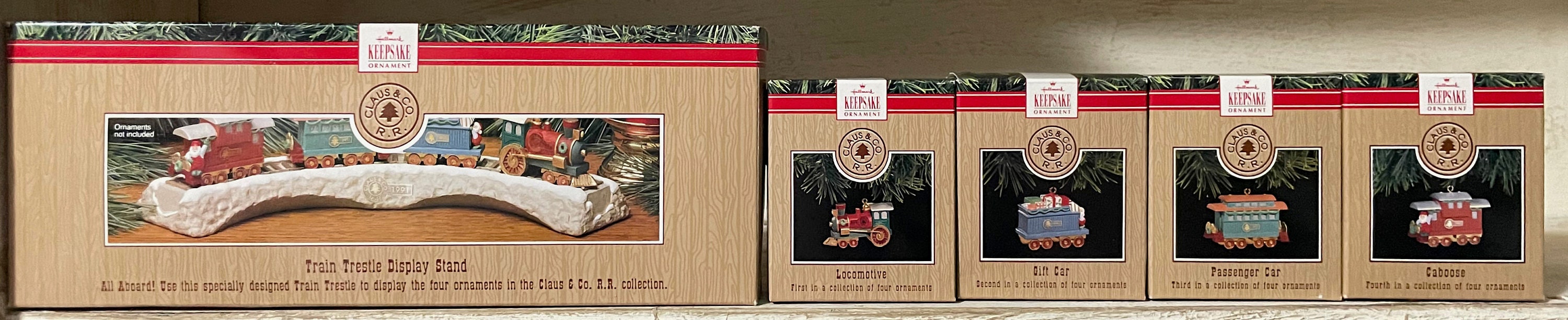 Vintage Hallmark Train Set Train Ornaments - Etsy