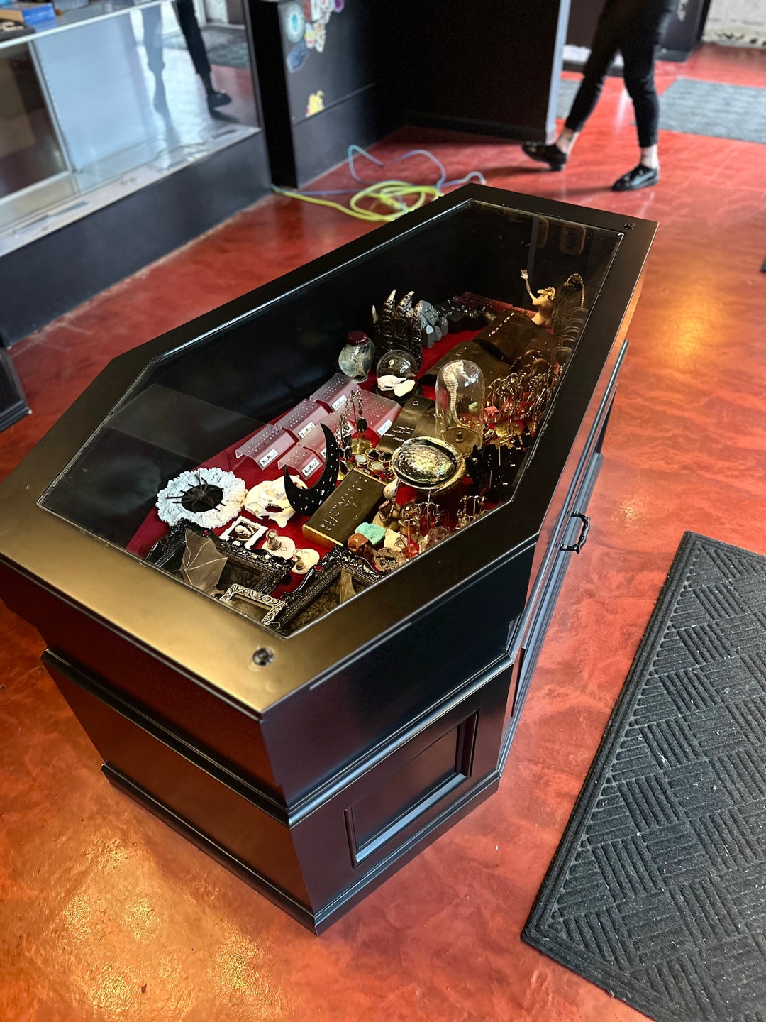 Coffin Shaped Display/storage Cabinet - Etsy