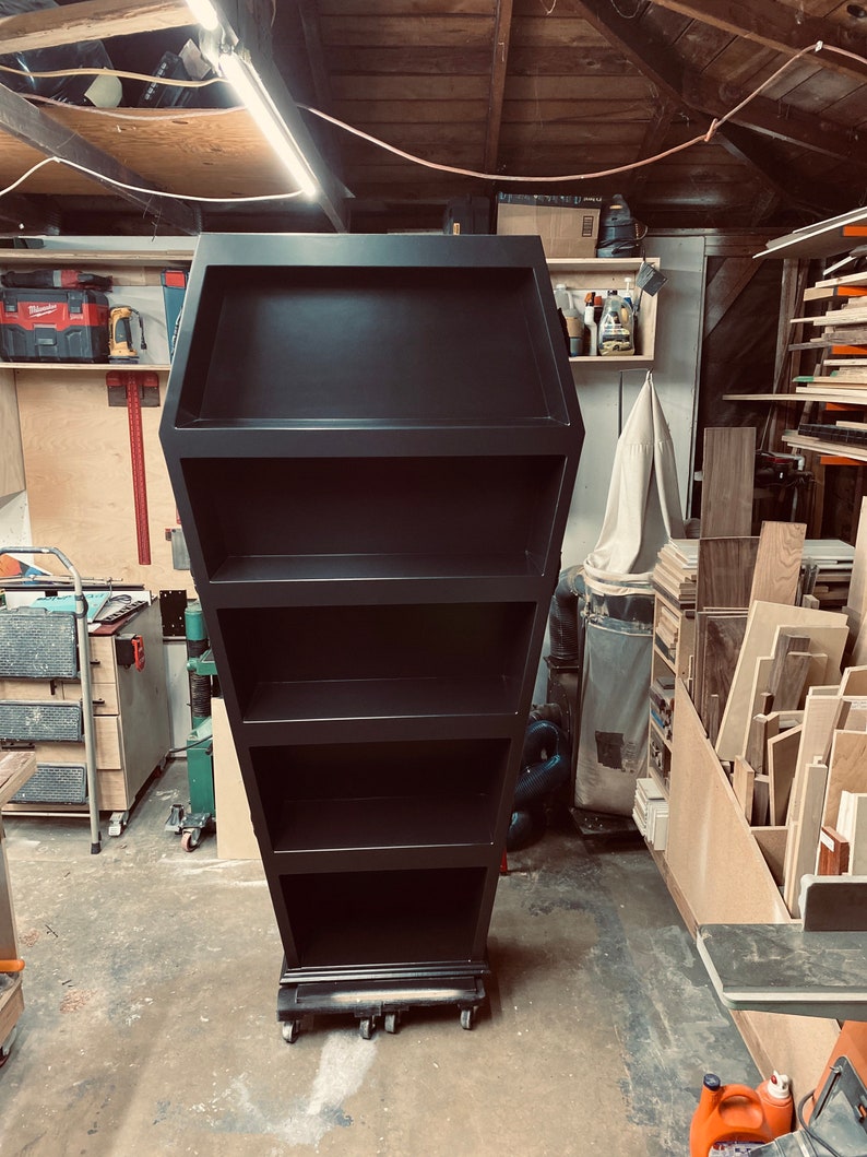Coffin bookshelf | Etsy