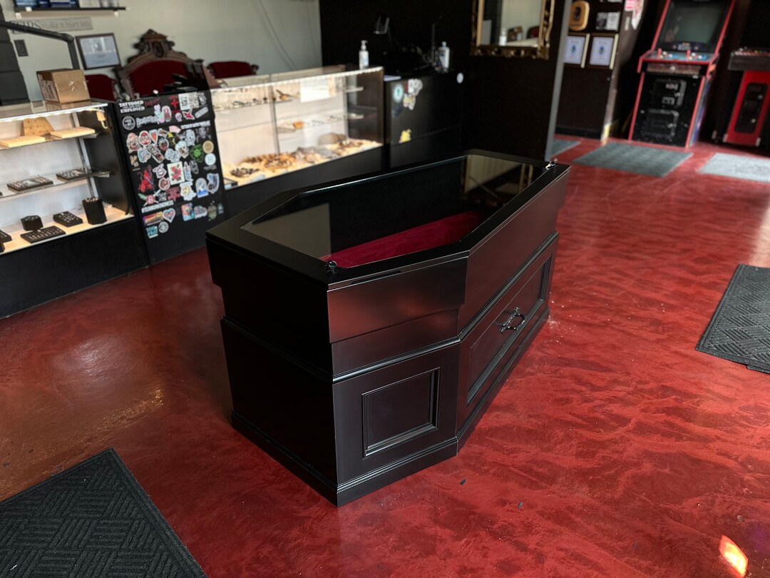 Coffin Shaped Display/storage Cabinet - Etsy