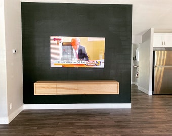 Floating Media Console | Etsy