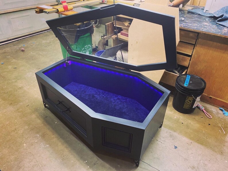 Coffin Display Coffee Table - Etsy