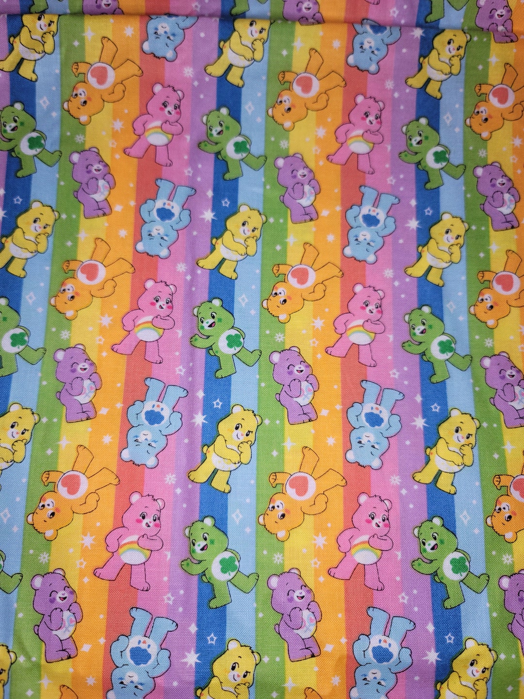 Care Bears Print Fabric 44inx30in Cotton - Etsy