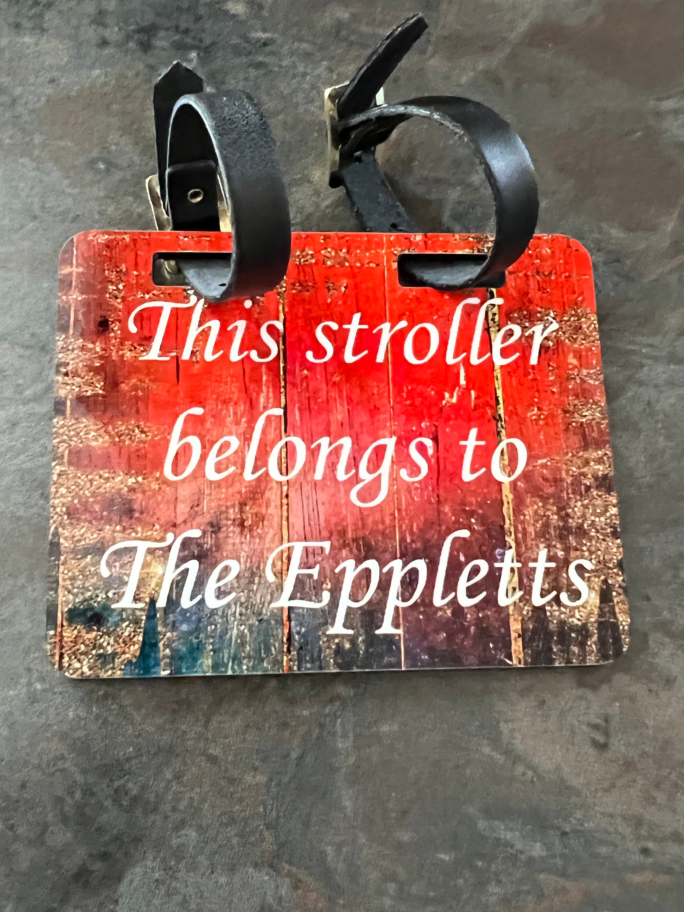 Personalized Cute Stroller Name Tag - Etsy