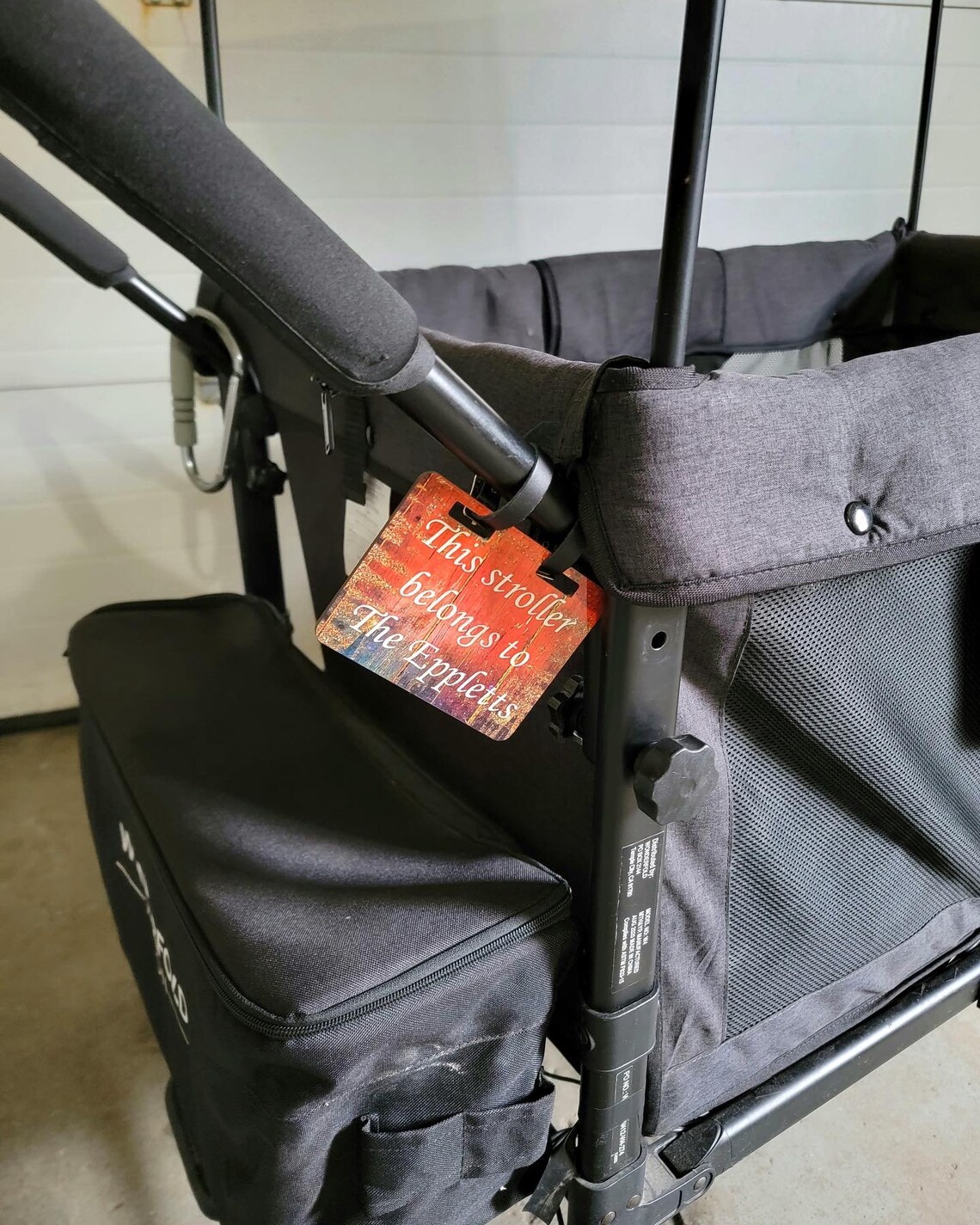 Personalized Cute Stroller Name Tag - Etsy