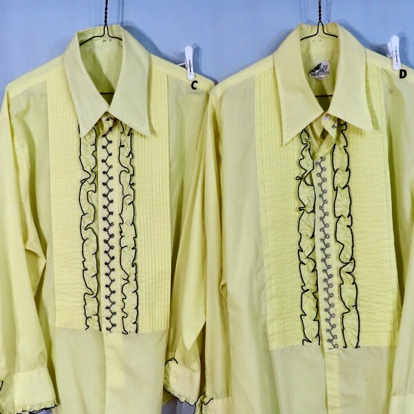 Ruffled Tuxedo Shirt - Etsy