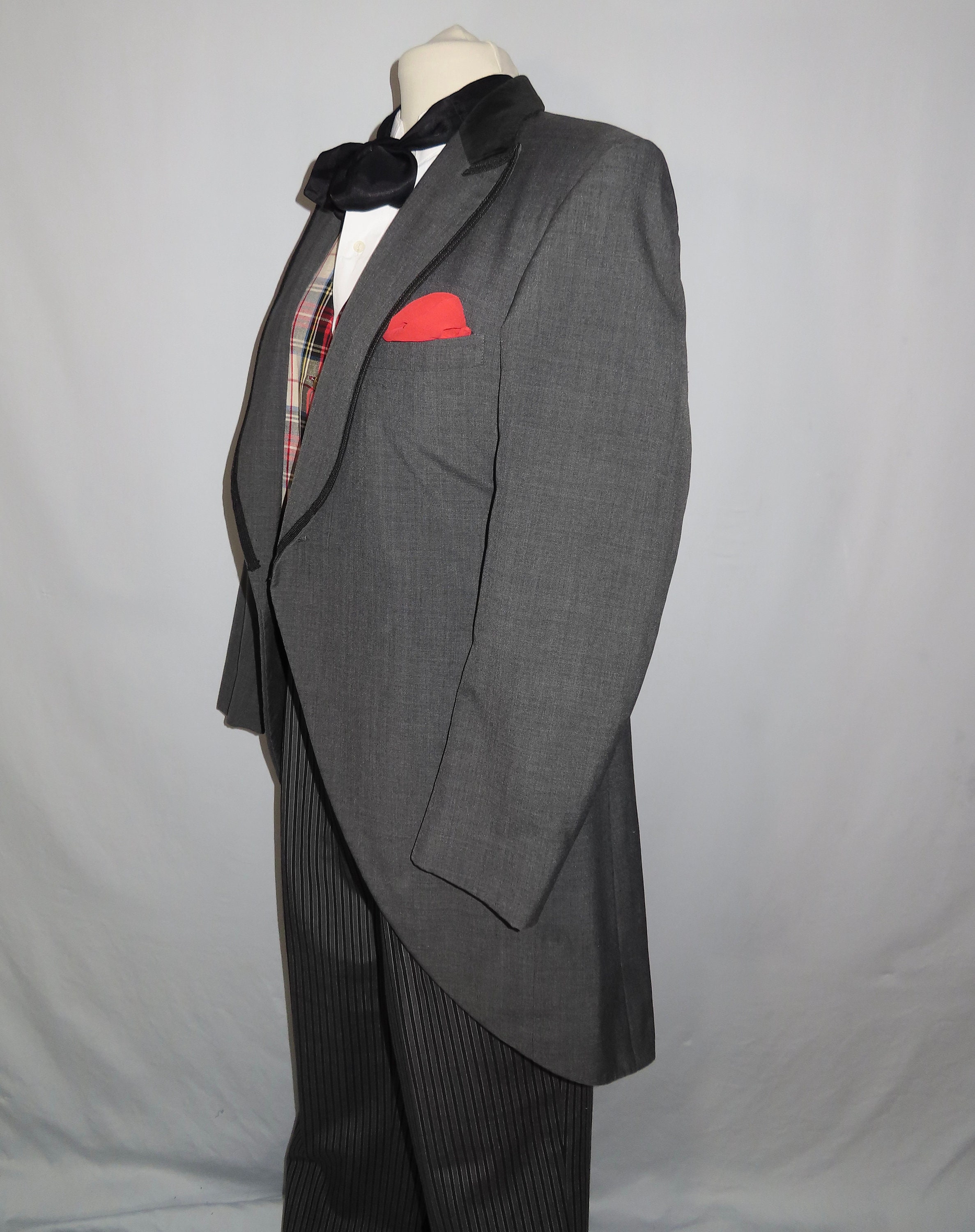 Cutaway Jackets Sz 36-37 33-34 Morning Coat Grey Black Velvet - Etsy UK