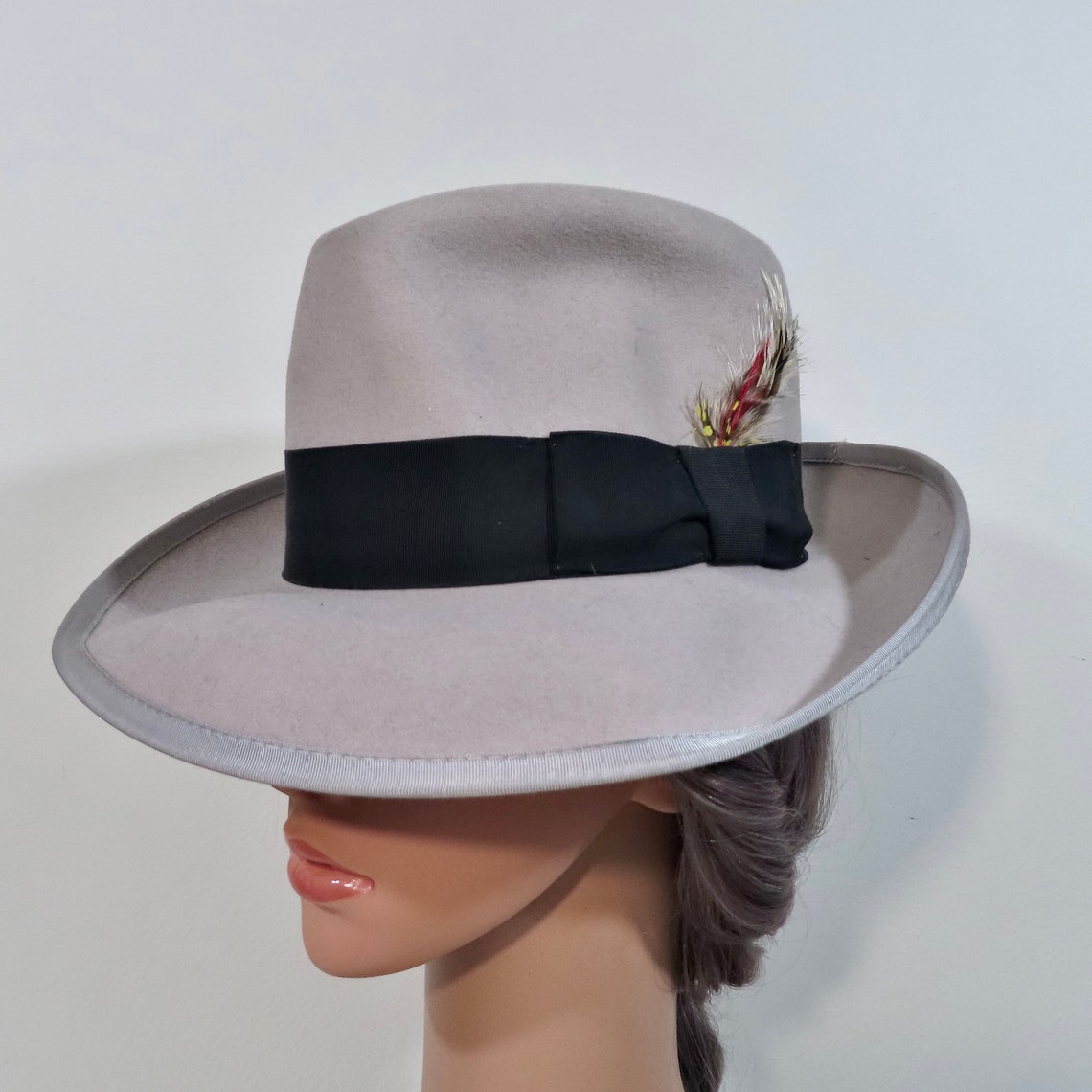 Vintage Fedora 20s-40s Style Hat Large Brim Godfather 1970s New/old ...