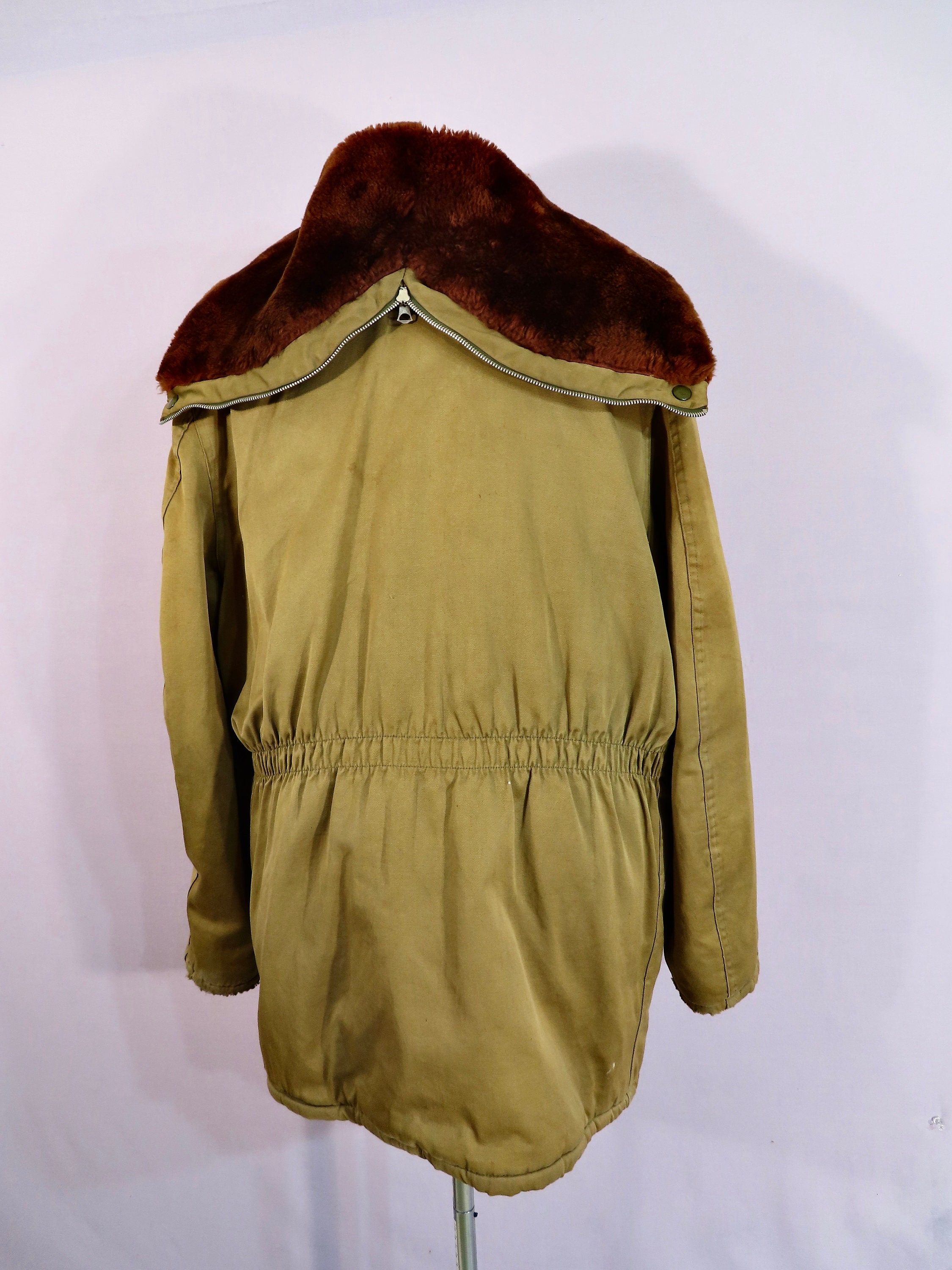 Vintage Parka Army Air Force 1940s WWII B-10 Military Size-l XL Olive ...