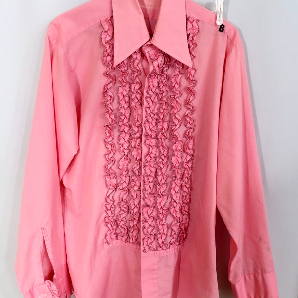 Ruffled Tuxedo Shirt - Etsy