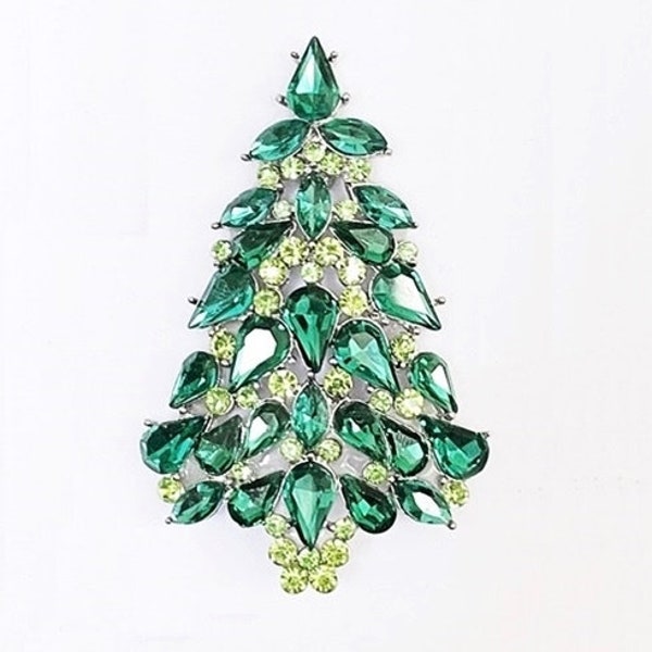 Christmas Tree Brooch - Etsy