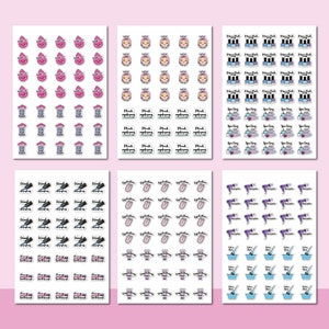 24 Beauty and Selfcare Stickers - Digital and Printable - Etsy