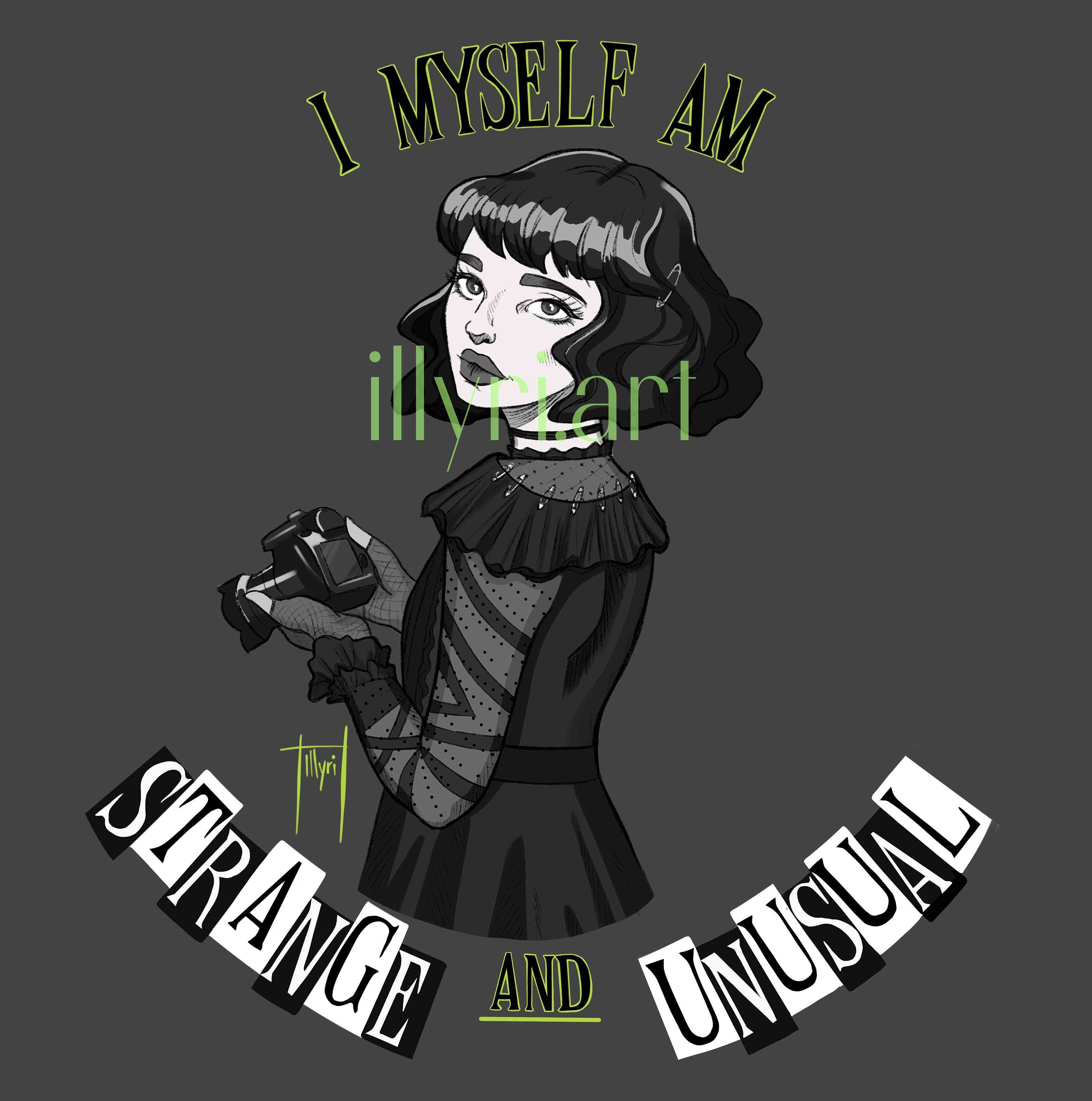 Lydia Deetz Postcard. Fan Art Print, Musical Art, Beetlejuice, Gothic ...