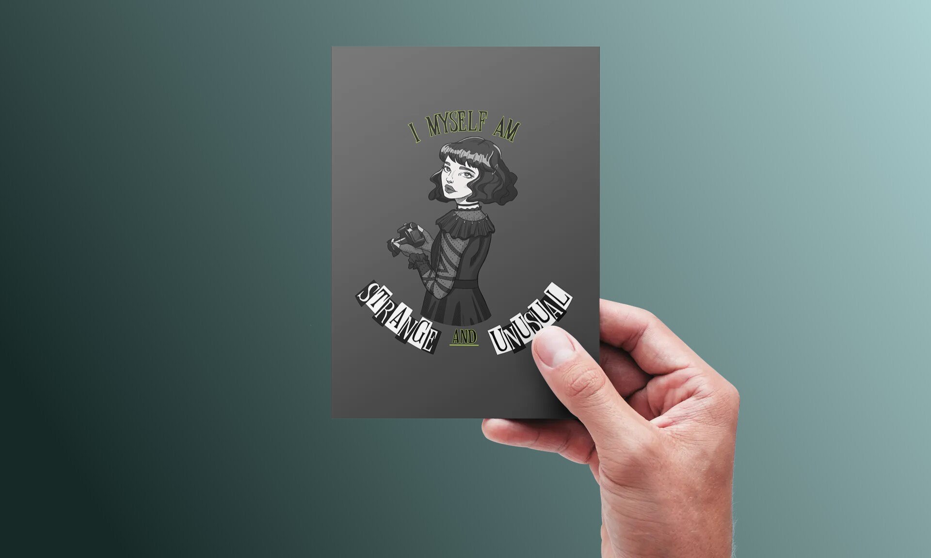 Lydia Deetz Postcard. Fan Art Print, Musical Art, Beetlejuice, Gothic ...