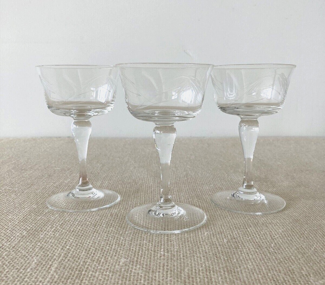 Vintage Sasaki Noritake Wheat Pattern Cordial Glass With Smooth Bulbous ...