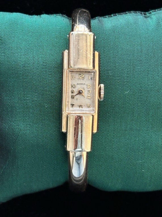 Vintage Benrus ladies 10k yellow gold filled Swiss Op… - Gem