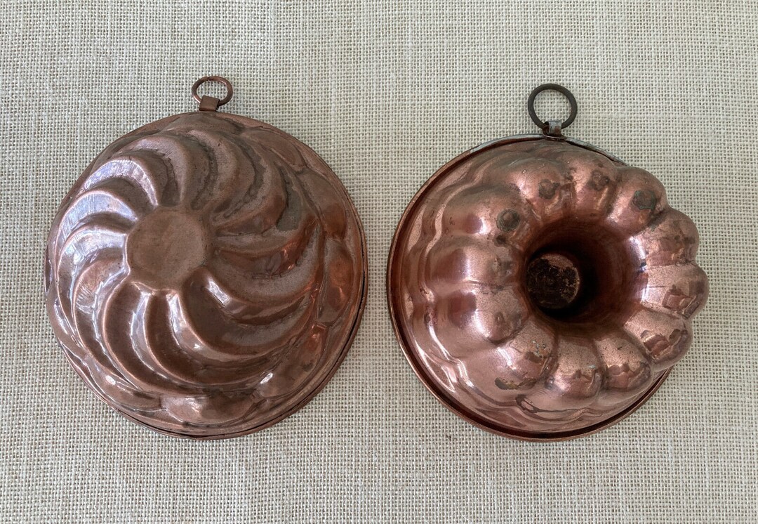 Antique Tin-lined Copper German Swiss Cake Jelly Molds Pans - Etsy
