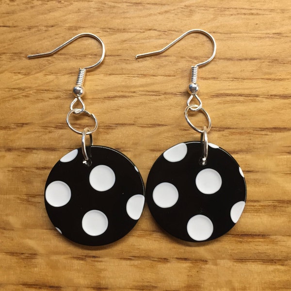 Polka Dot Earrings - Etsy