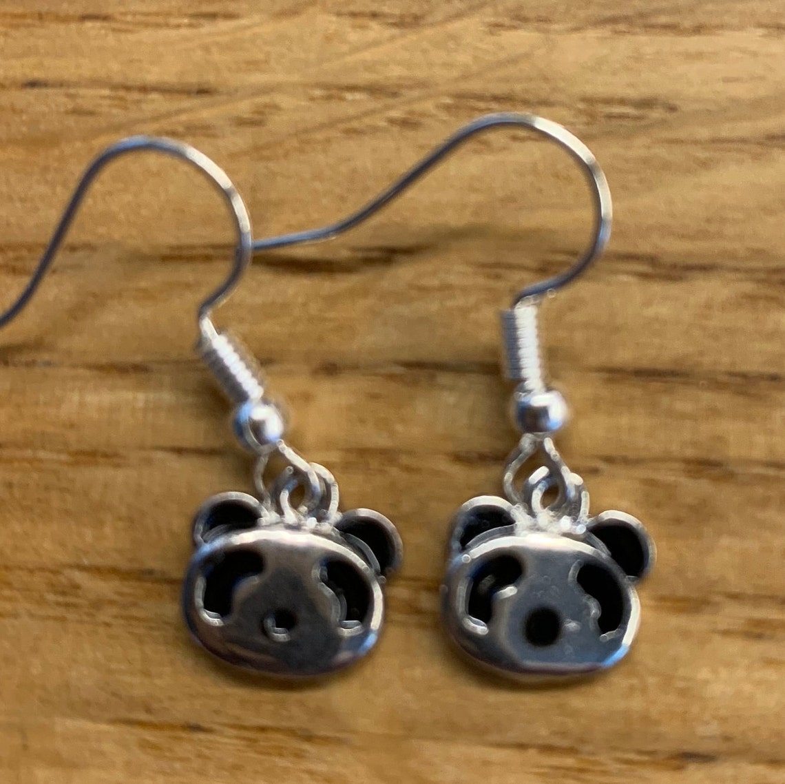 Cute panda earrings | Etsy