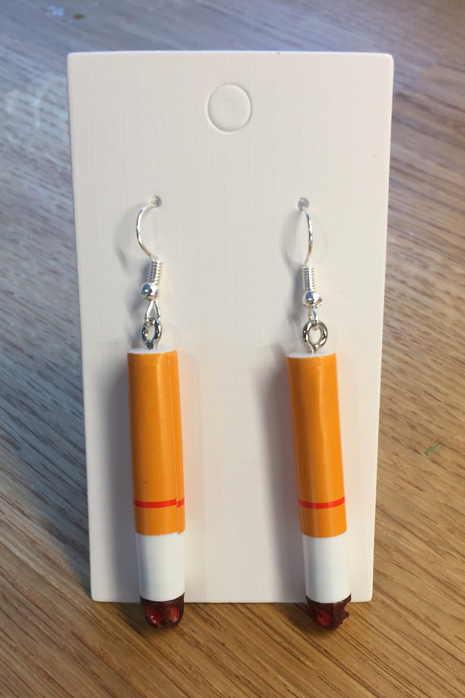 Cigarette earrings | Etsy