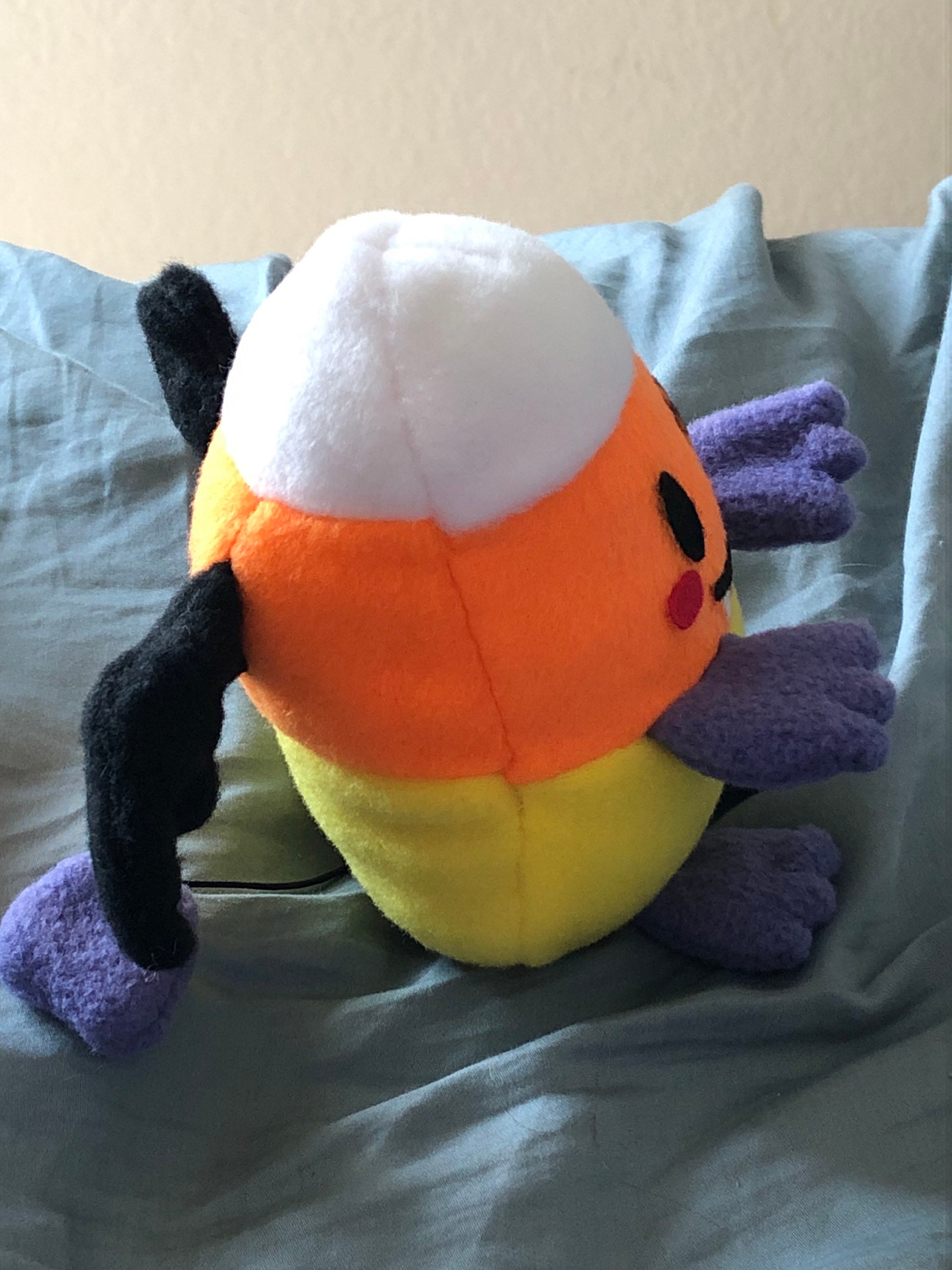 Candy corn demon plush cute Halloween stuffed animal demon | Etsy