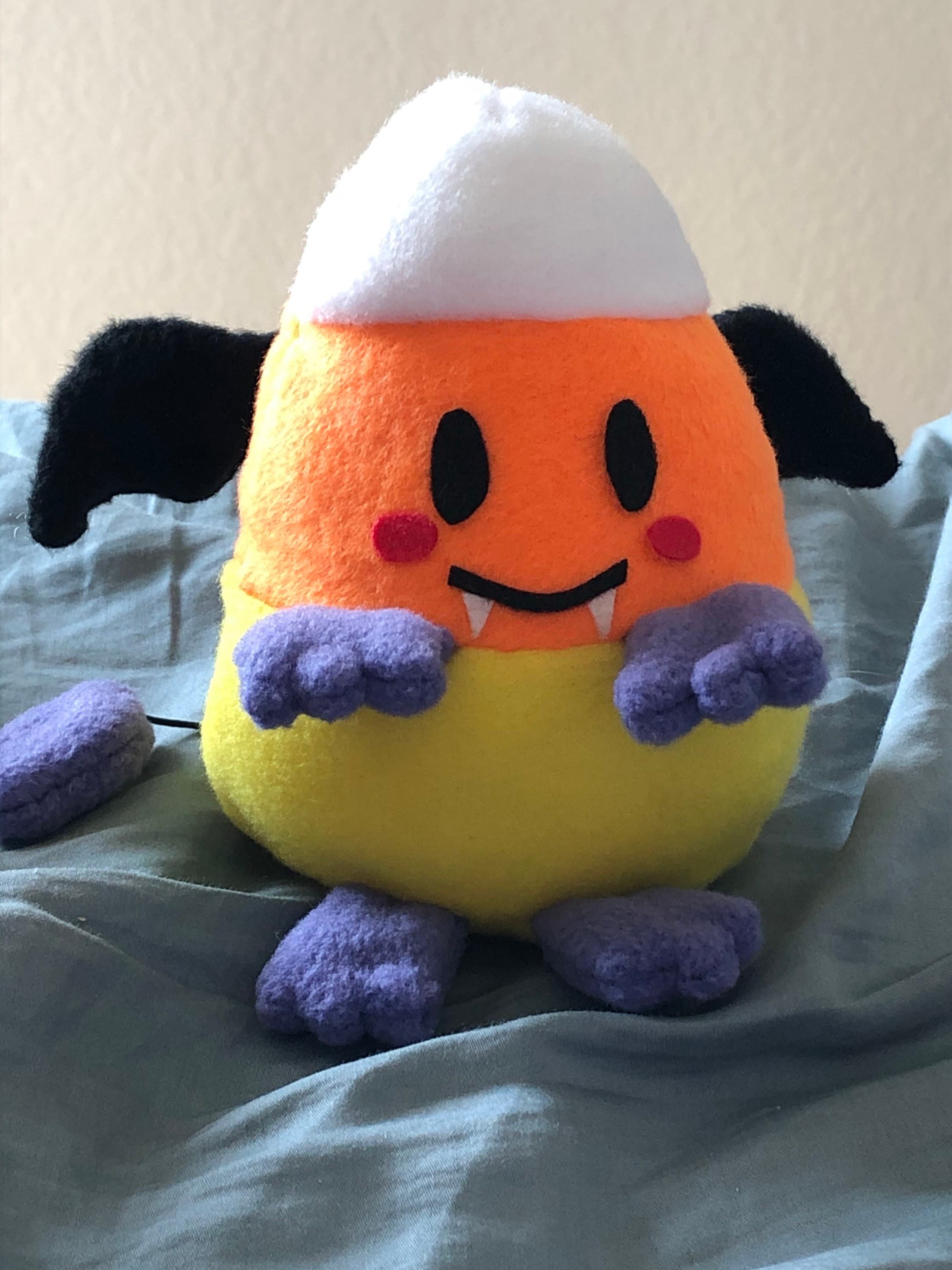 Candy corn demon plush cute Halloween stuffed animal demon | Etsy
