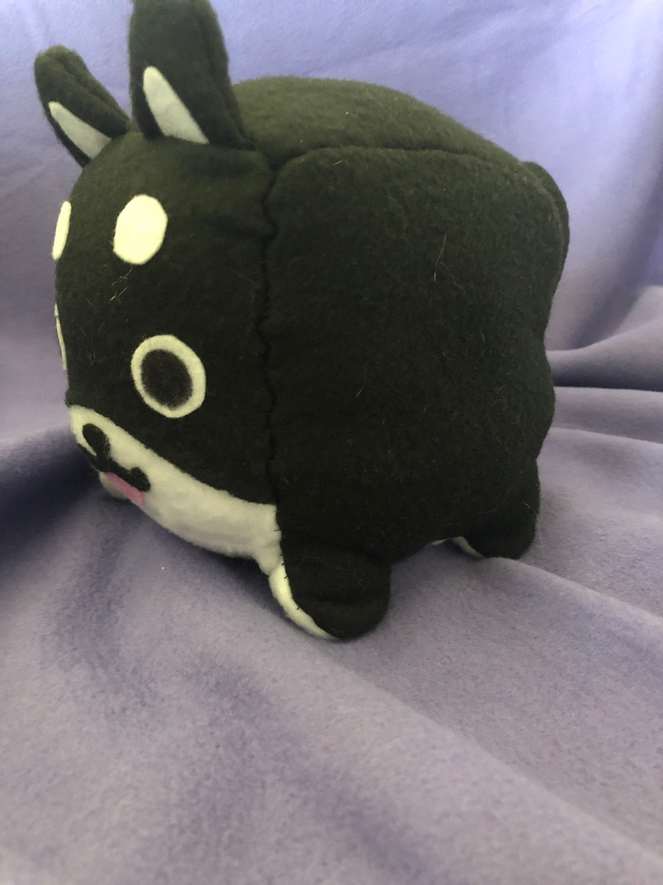 Handmade Shiba Cube Fleece Shiba Inu Puppy Plushie Black - Etsy