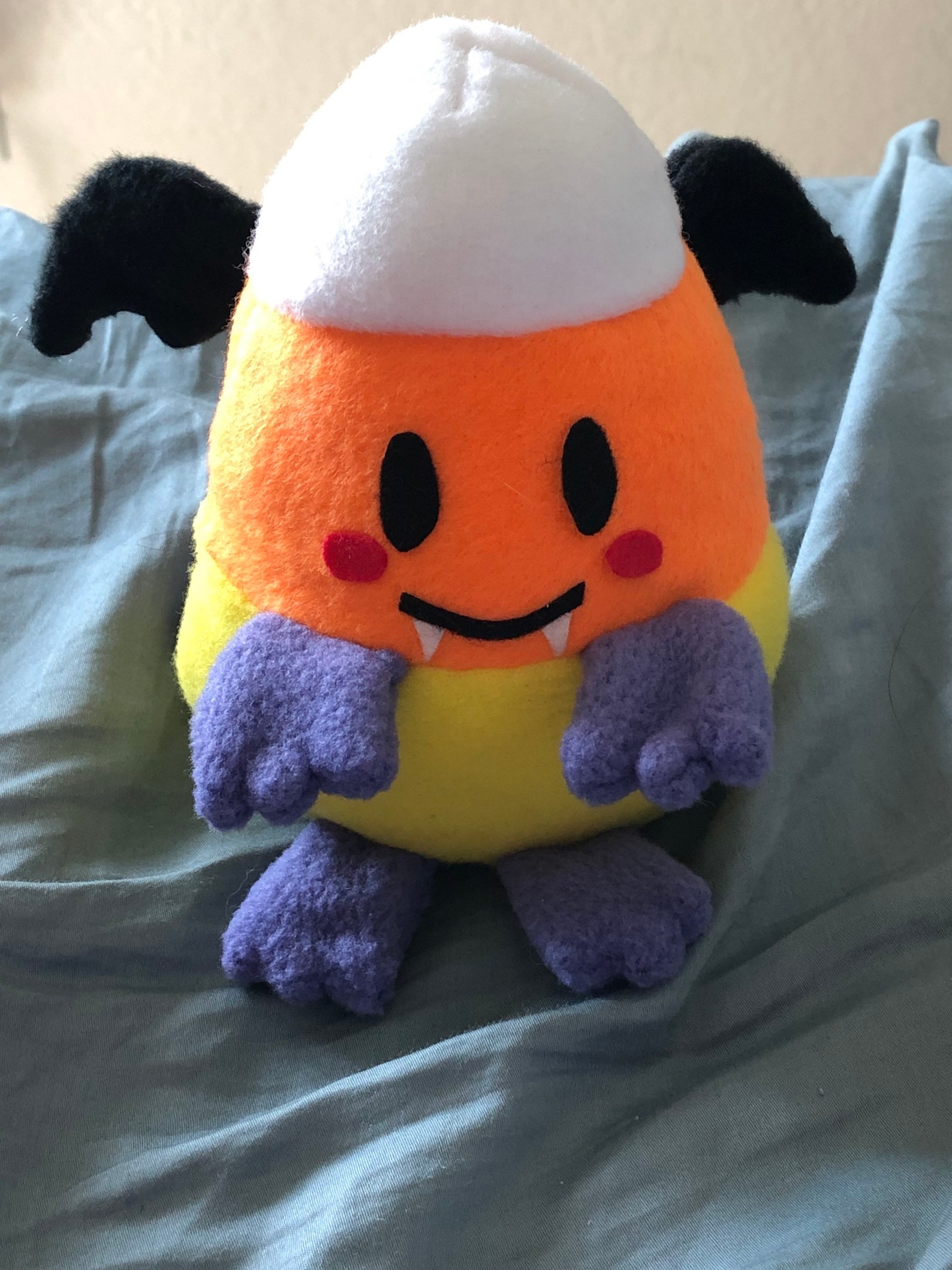 Candy corn demon plush cute Halloween stuffed animal demon | Etsy
