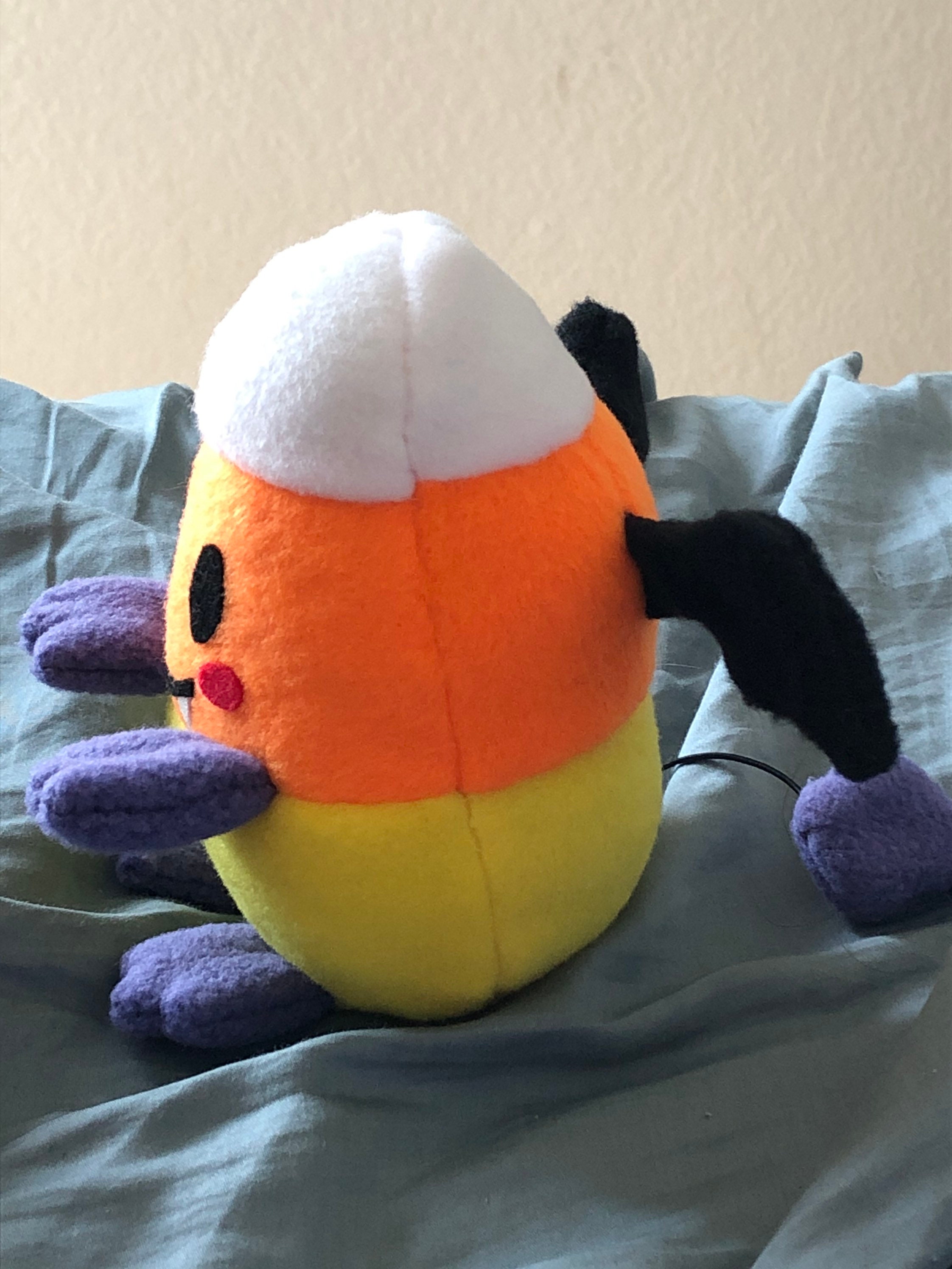 Candy corn demon plush cute Halloween stuffed animal demon | Etsy