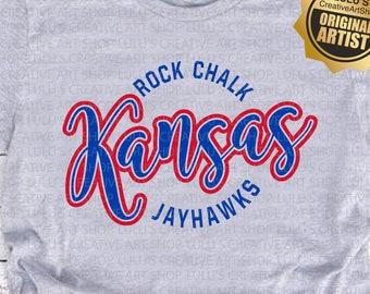 Rock Chalk Jayhawks Svg - Etsy
