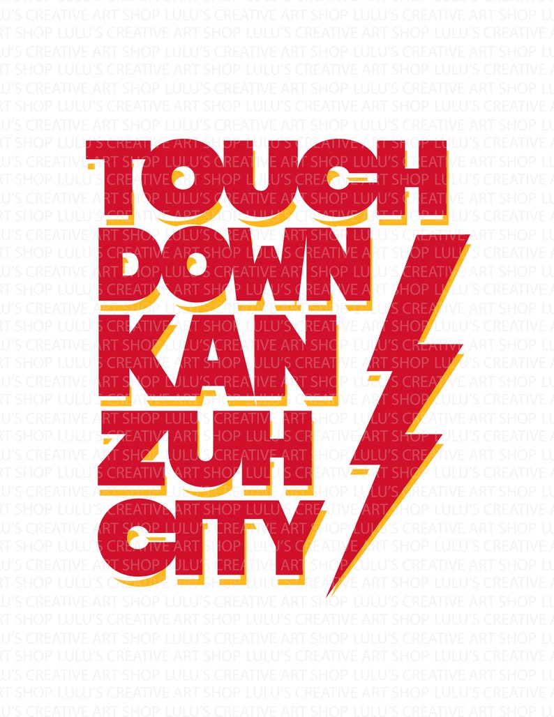 Touchdown Kan Zuh City Svg-kansas City-mahomes Svg-chiefs - Etsy