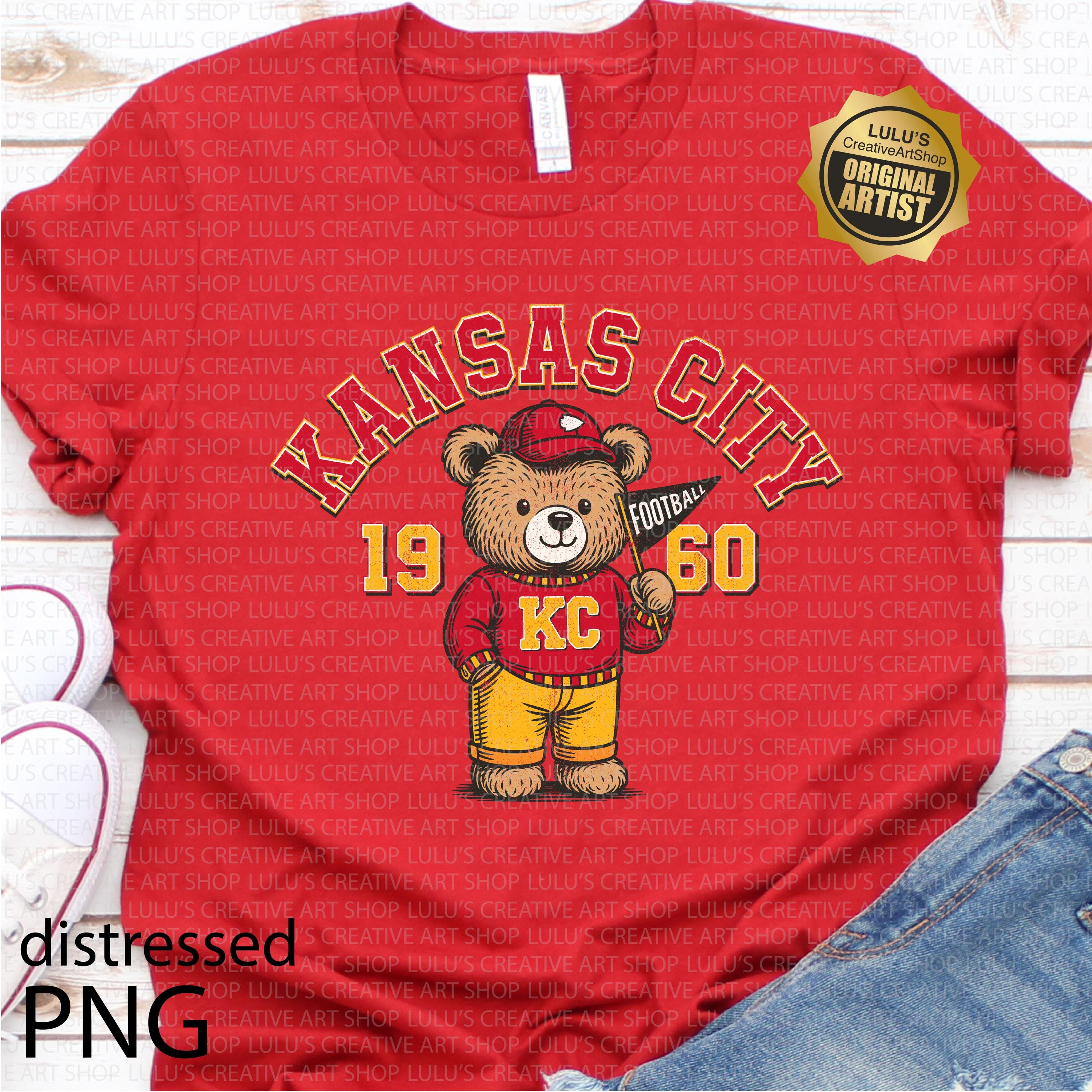 KC Bear PNG-KC Teddy Bear Png-kc Football Bear Png-kc Football Png-red ...