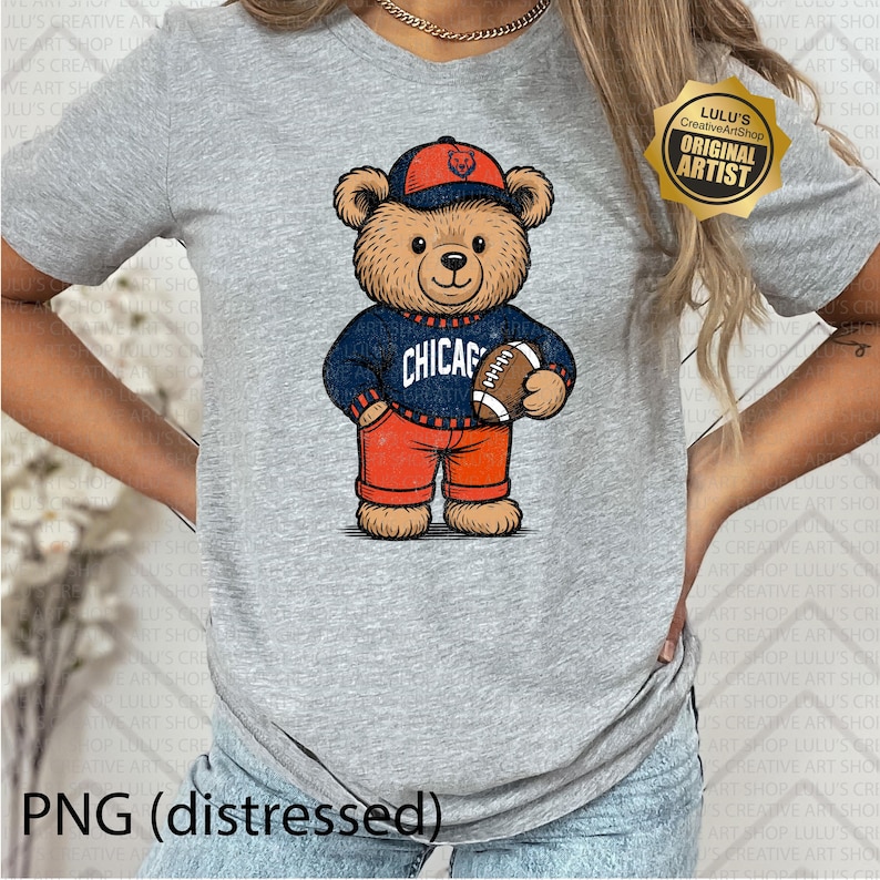 Chicago Bear Png-chicago Teddy Bear Png-chicago Football Png-blue ...