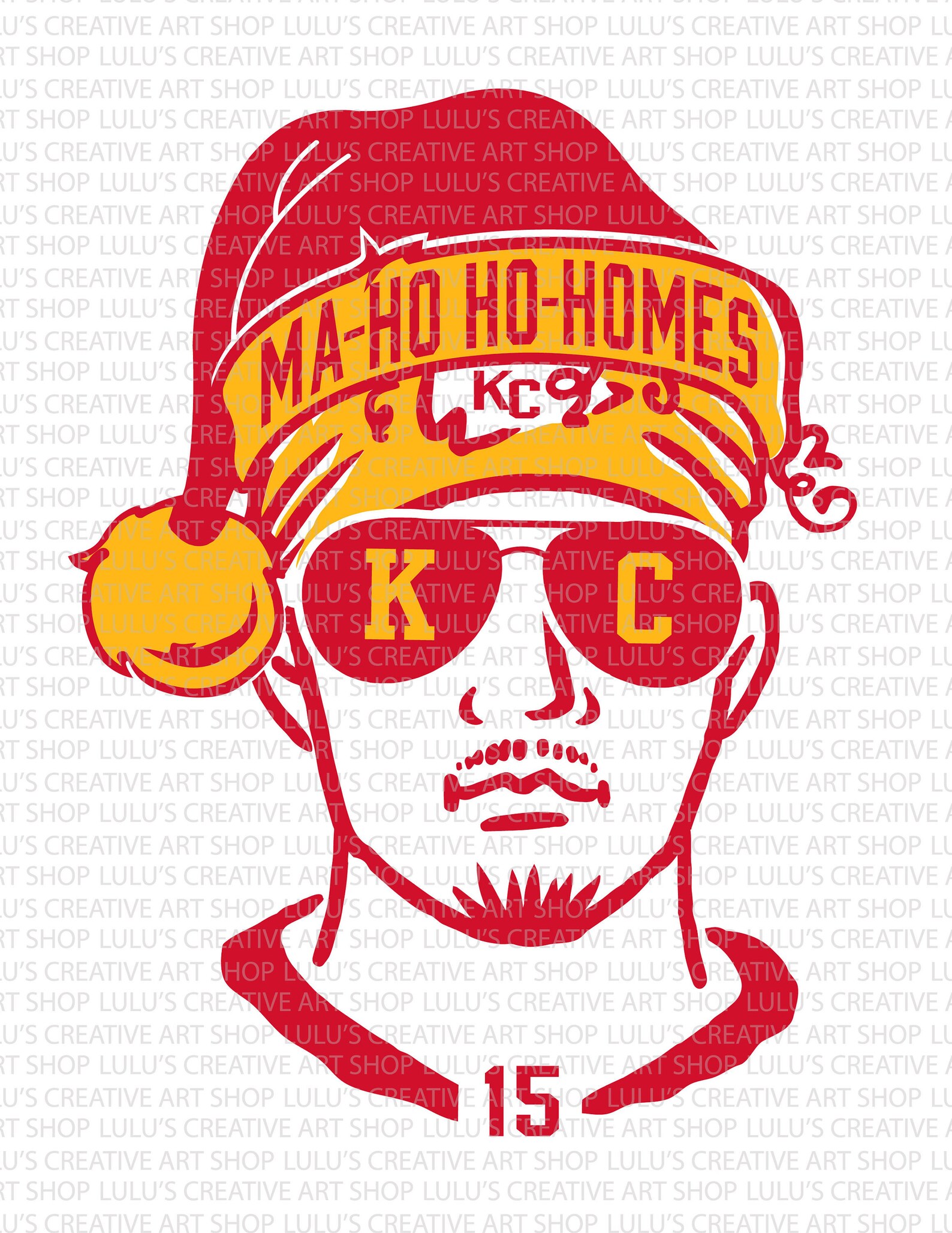 Mahomes Santa SVG Mahomes svg-Digital Download-Chiefs | Etsy