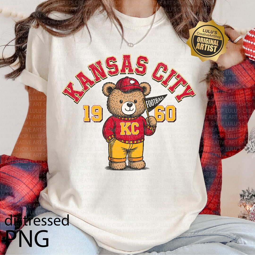 KC Bear PNG-KC Teddy Bear Png-kc Football Bear Png-kc Football Png-red ...