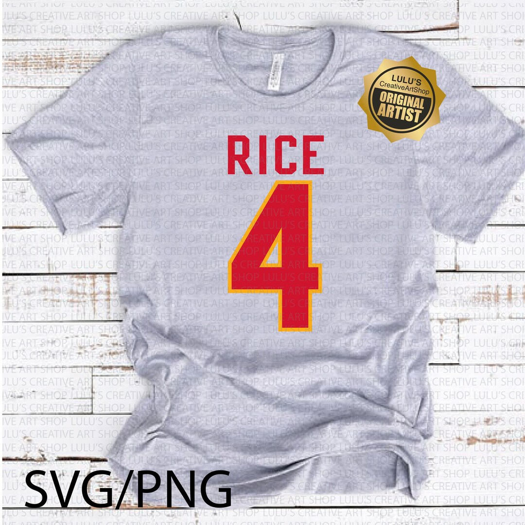 Rice 4 Svg-png-rasheed Rice Svg-png-kc Football Svg-red Kingdom Svg ...