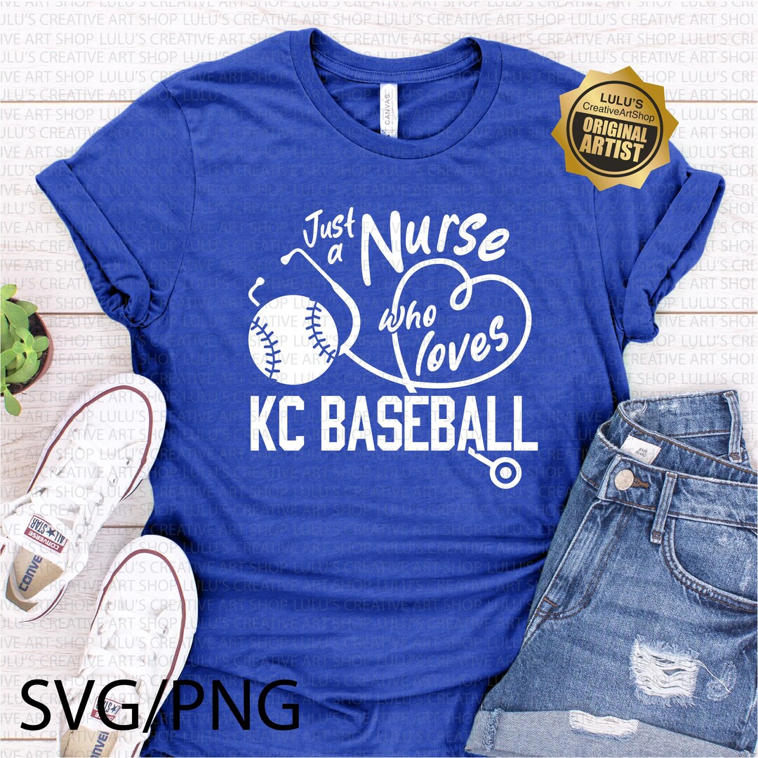 Nurse Who Loves KC Baseball Svg-png-kc Baseball Nurse Svg-kc Nurse Svg ...