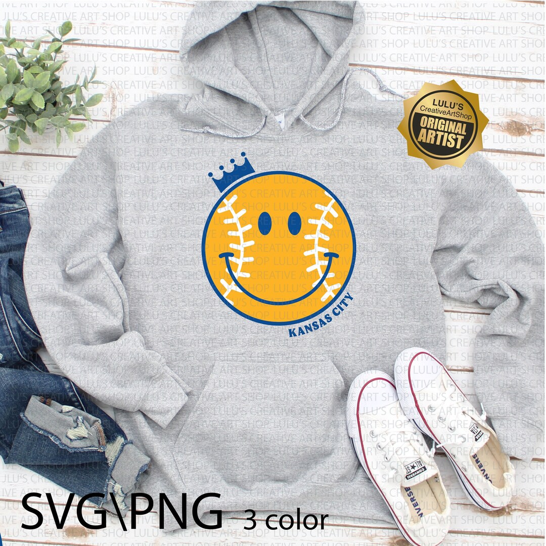 KC Smiley Face Svg-png-kc Smiley Baseball Svg-png-kc Baseball Svg-png ...
