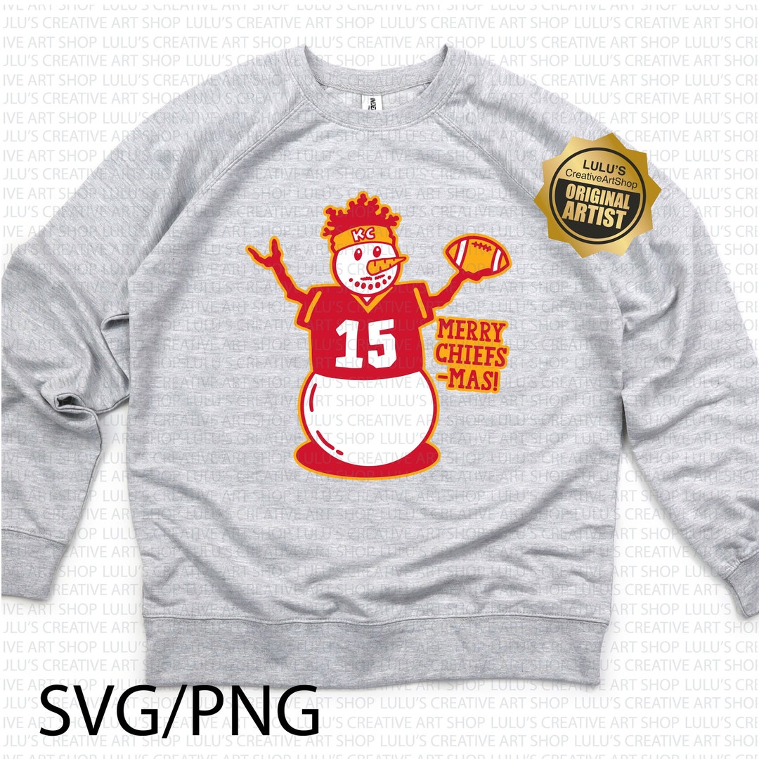 Snowman Mahomes Svg-png-mahomes Svg-png-chiefsmas Svg-kc Christmas Svg ...