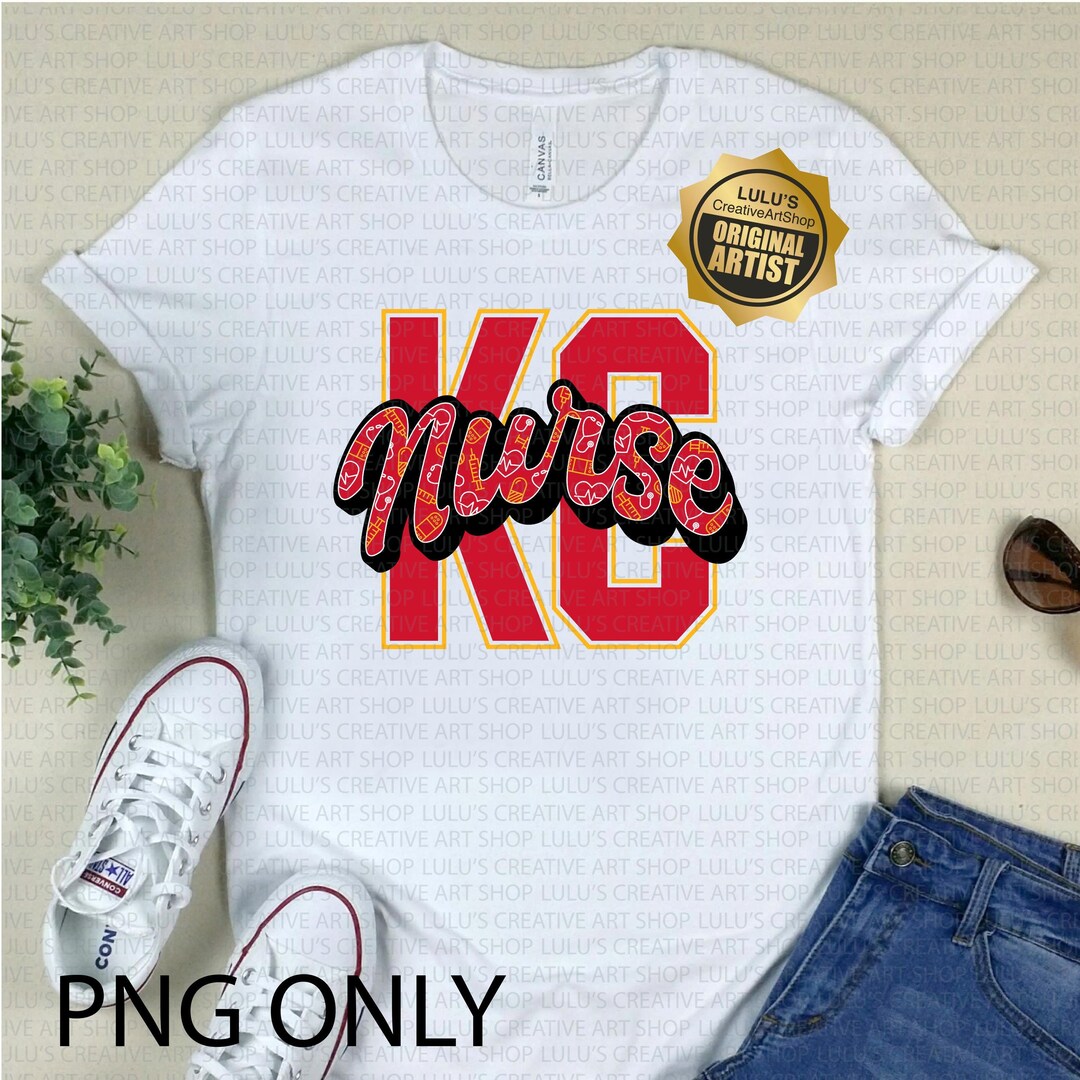 KC Nurse Script Png-kc Football Nurse-chiefs Nurse-kansas City Nurse ...