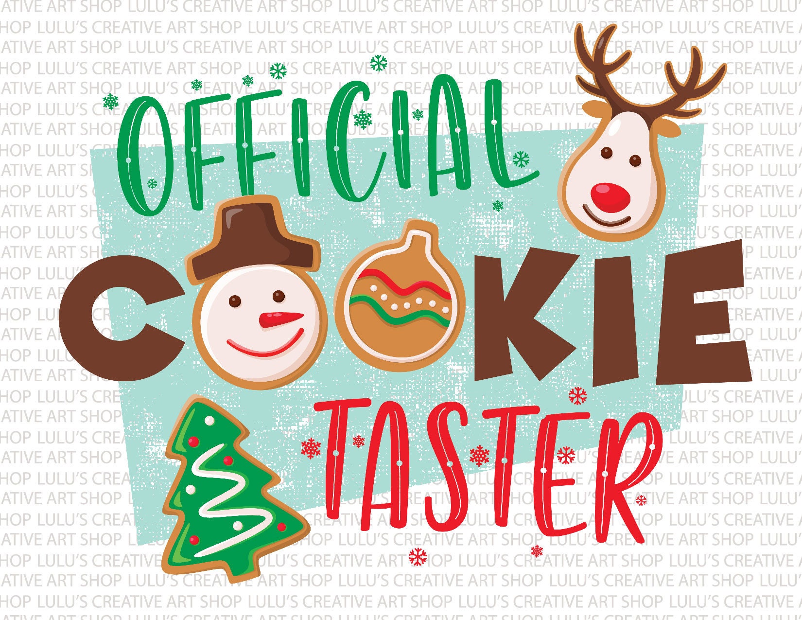 Official Cookie Taster Png-christmas Cookie Design-christmas - Etsy