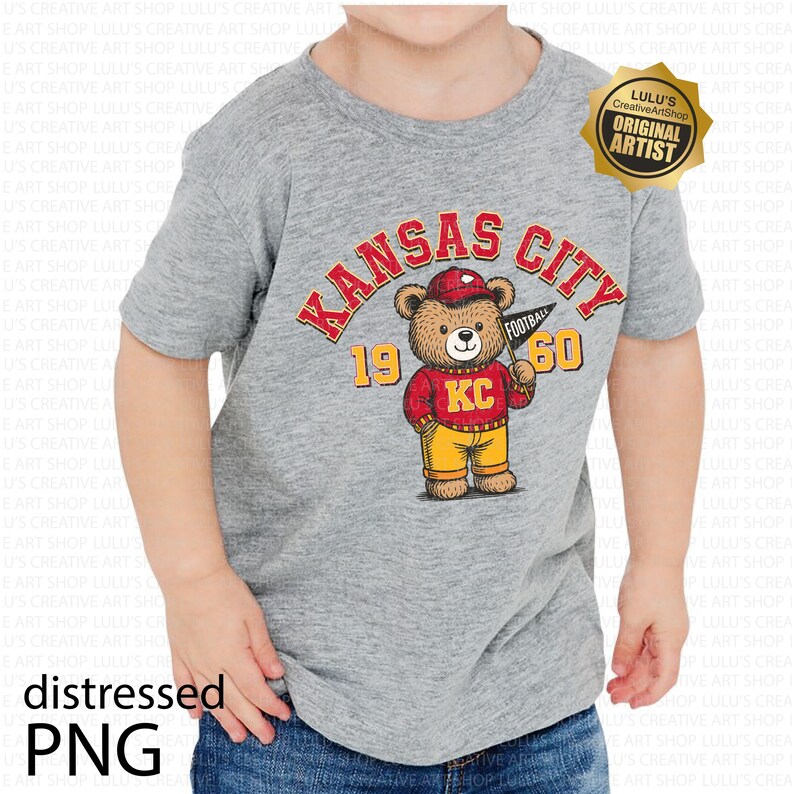 KC Bear PNG-KC Teddy Bear Png-kc Football Bear Png-kc Football Png-red ...