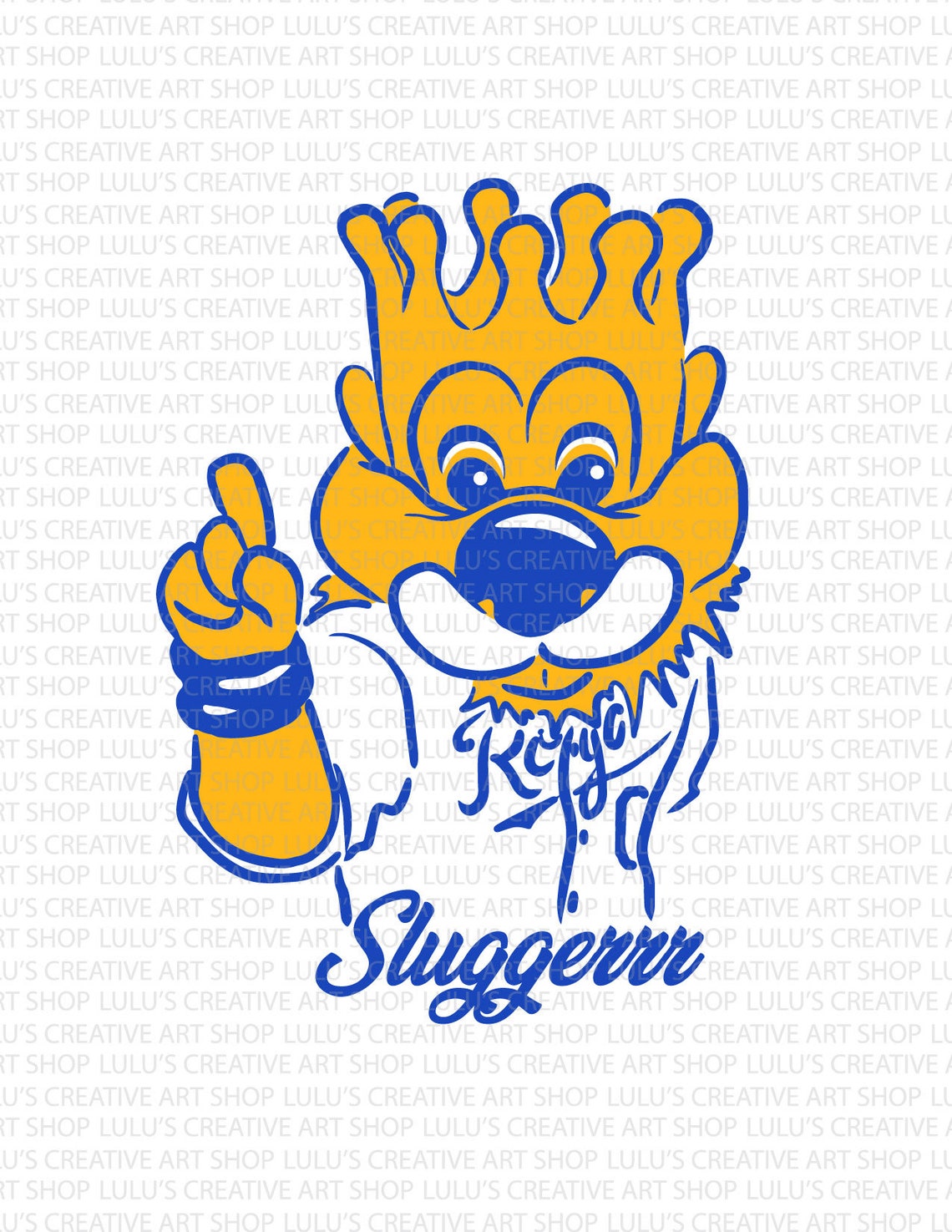 Royals Svg-slugger Svg-kc Royals Svg-kansas - Etsy