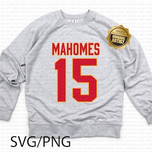 Mahomes 15 Svg-png-jersey Letters Svg-png-red Kingdom Svg - Etsy